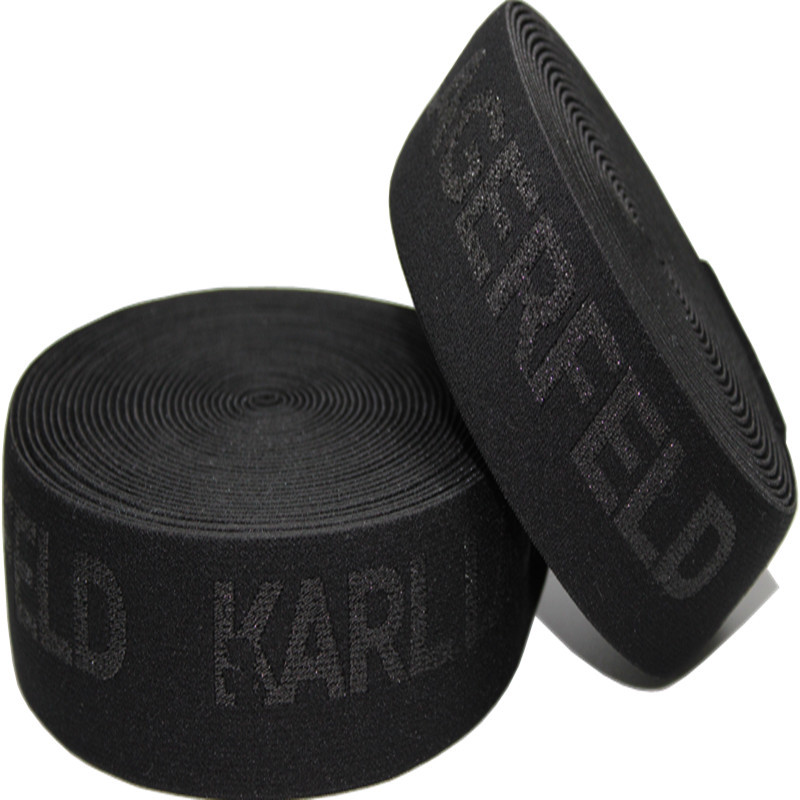 Sewing Thick Nylon Webbing Crossbody Bags 4cm Black Elastic Band